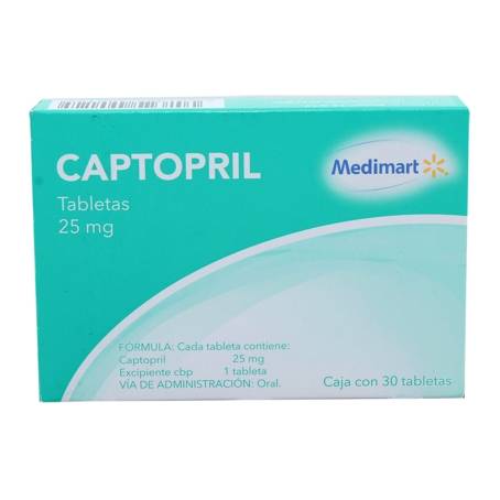 Captopril 25 mg con 30 Tabletas | Sam's Club