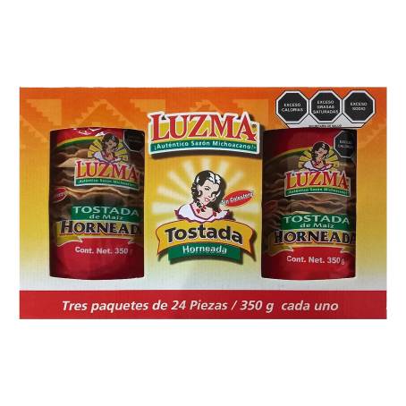 Tostadas Luzma Horneada 3 pzas de 350 g | Sam's Club