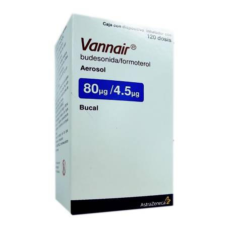 Vannair 80 µg/4.5 µg Aerosol Bucal con 120 Dosis | Sam's Club