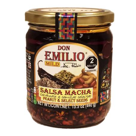 Salsa Macha Don Emilio Cacahuate y Semillas Selectas 440 g | Sam's Club